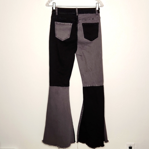 Hot Topic | Jeans | Hot Topic Y2k Bell Bottom Color Block Patchwork ...